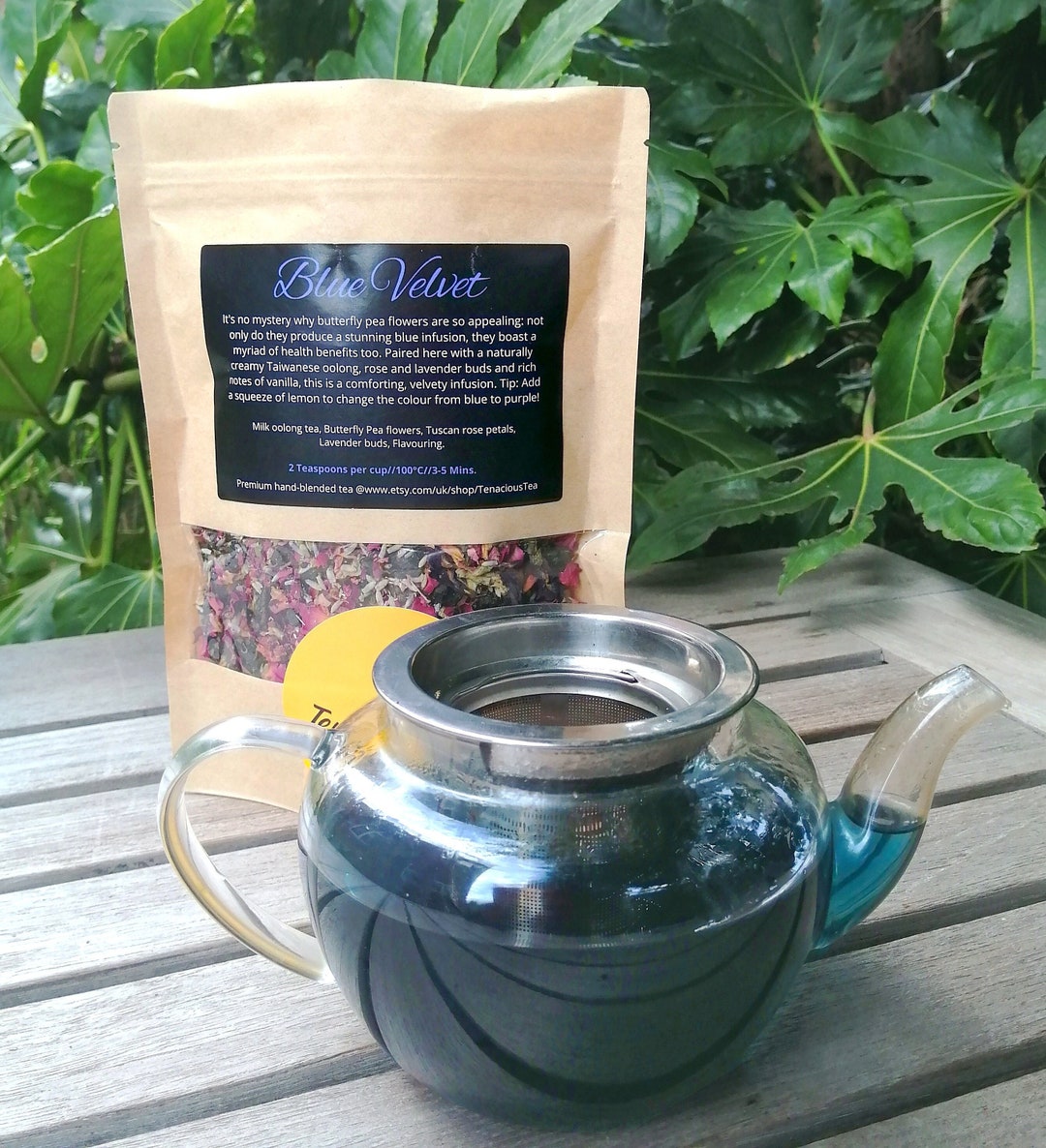 Blue Velvet ~ Butterfly Pea Flower Tea, Blue Tea, Milk Oolong Vanilla ...
