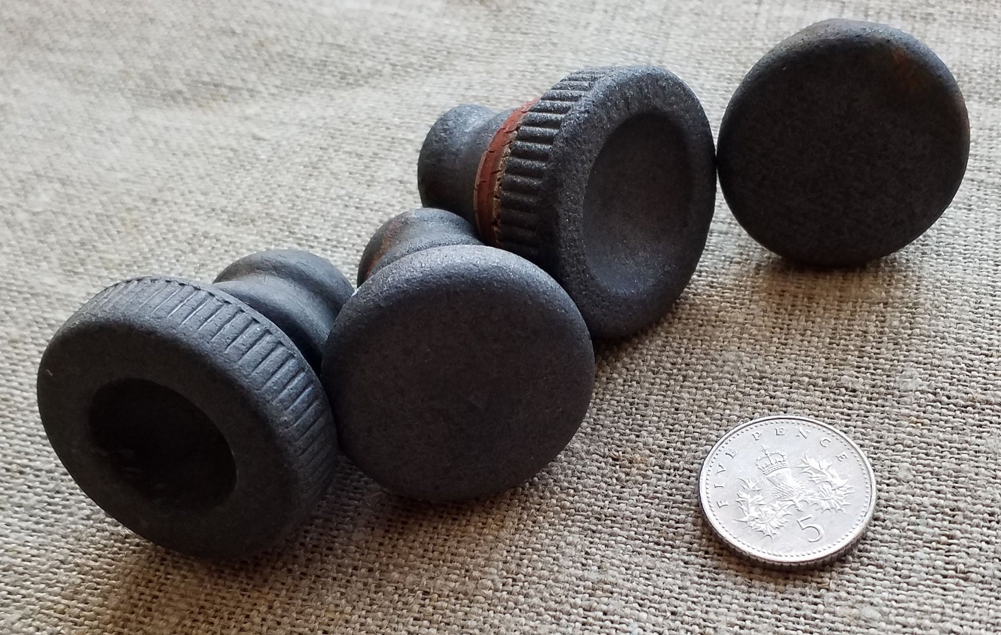 4 Scottish Vulcanite /ebonite Sea Washed Screwtop Bottle - Etsy