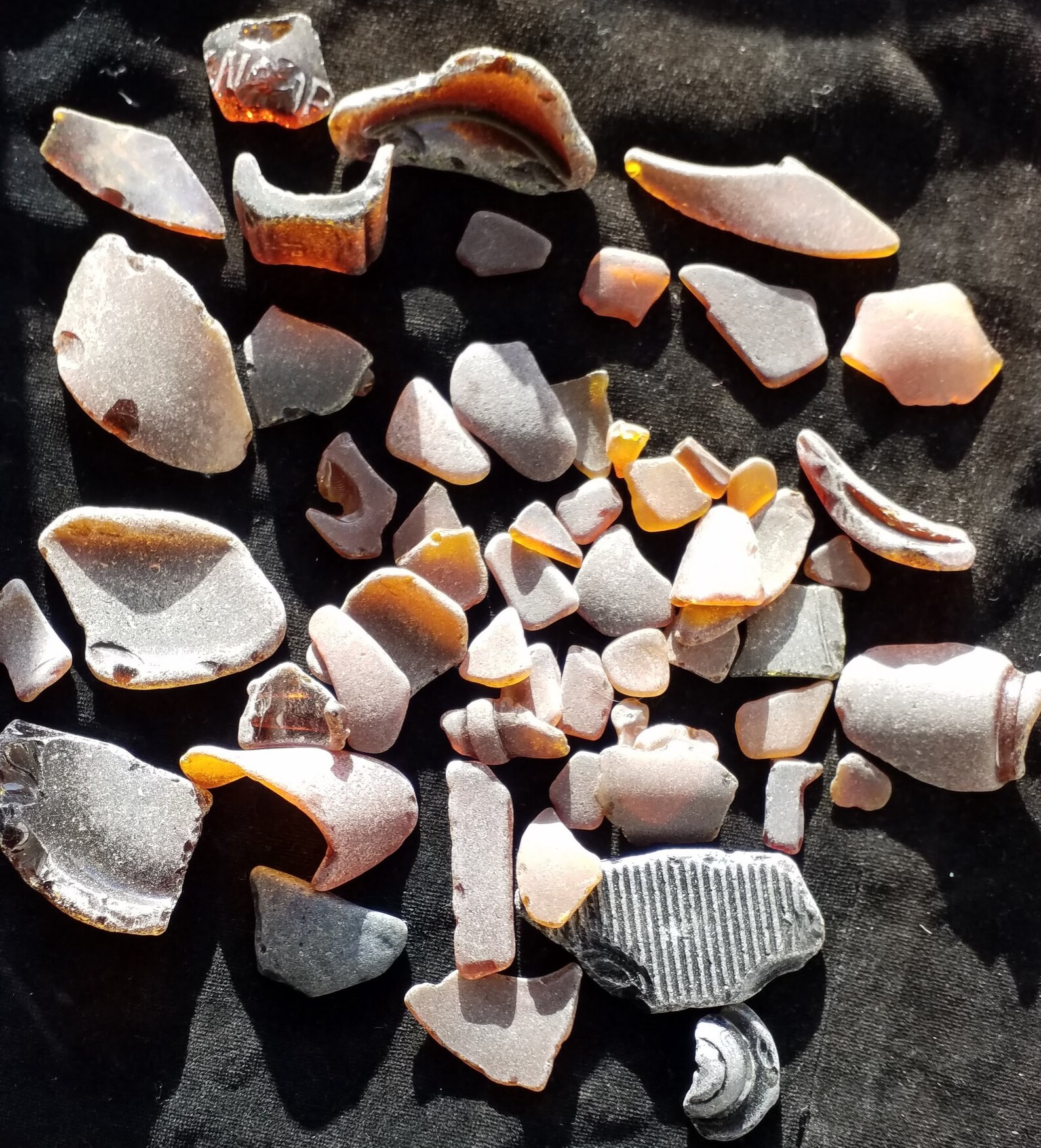 Assorted Pieces of Brown Seaglass 376g Sea Tumbled Glass - Etsy