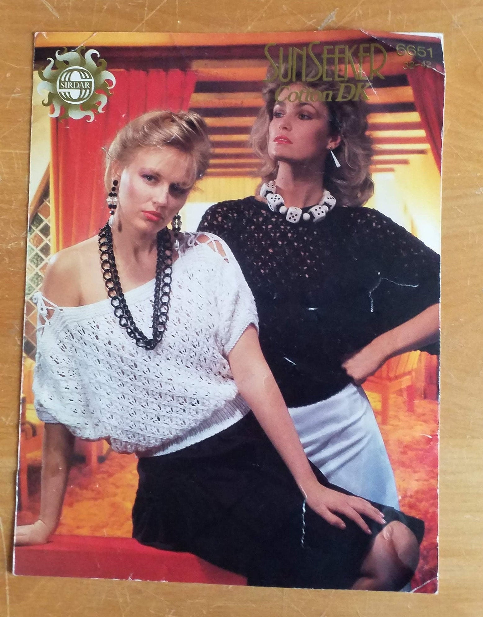 Knitting SIRDAR sunseeker Cotton DK knitting pattern for 80s style ...