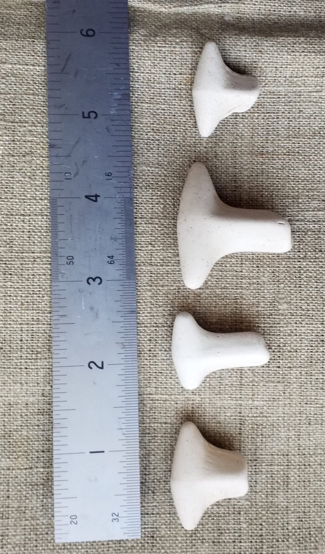 4 Smoothed Broken Sea Washed Kiln Stilts . Sea Pottery - Etsy