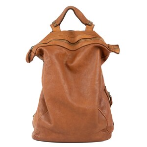 Luxurious Convertible Leather Backpack - Unisex Vintage Soft Look ...