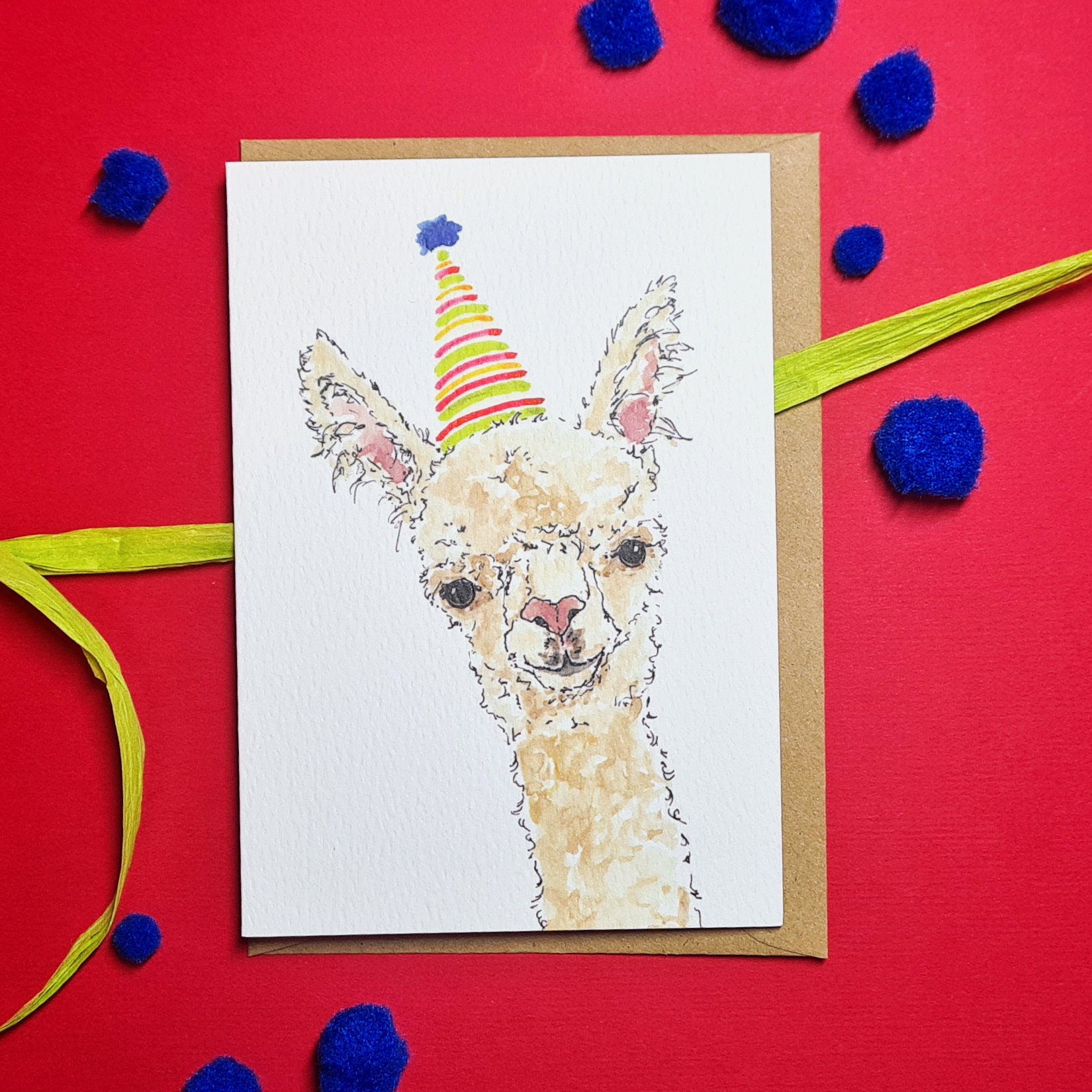Llama Birthday Card Wild Animal Birthday Card Animal Lover Greetings ...