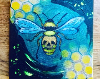 Honey Bee Skull - Etsy