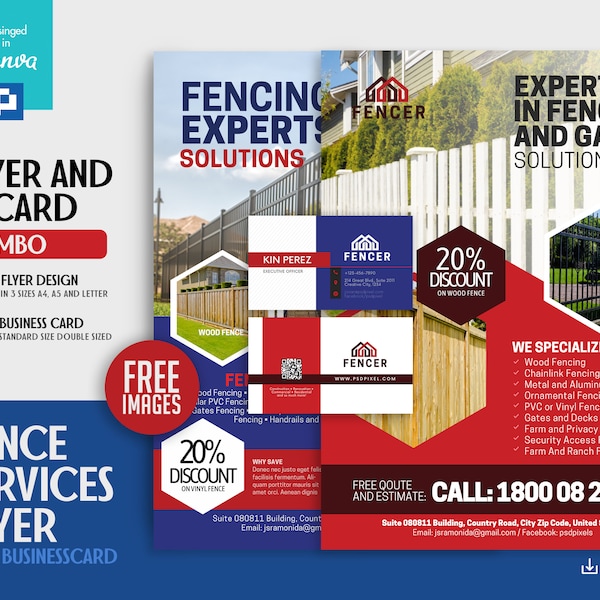 Fence Business Card - Etsy