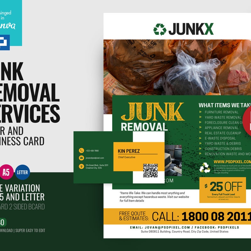 Trash Can Cleaning Flyer - Etsy