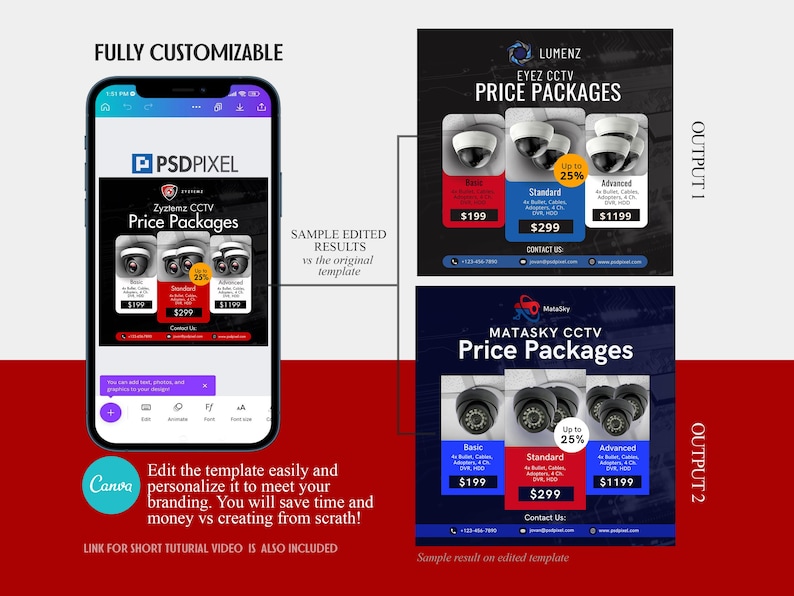 CCTV Contractor, Surveillance, CCTV Services Company Canva Print and ...