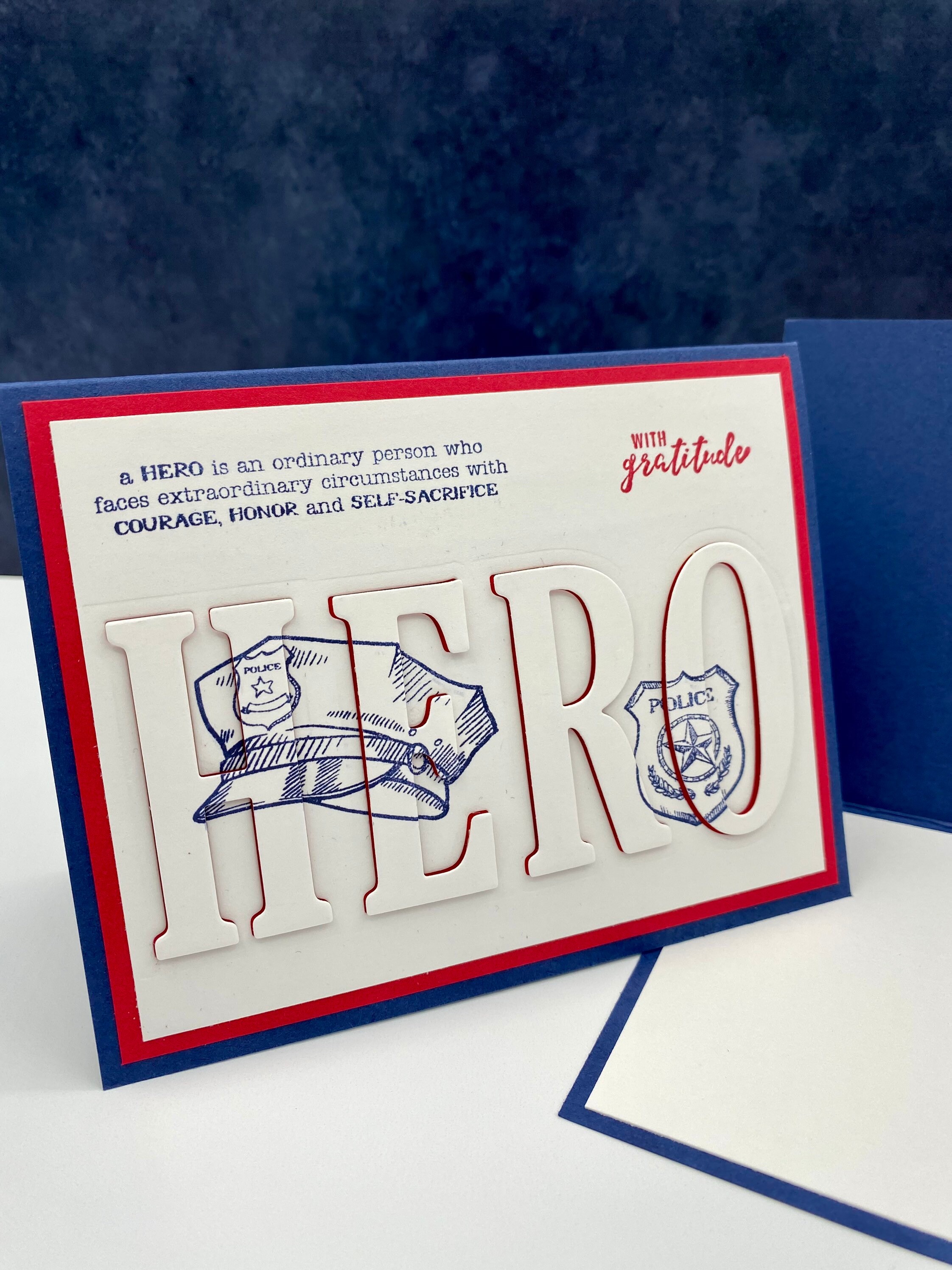Handmade First Responder Appreciation Card | Hero Collection - Etsy