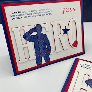 Handmade Military Appreciation Card | Hero Collection - Etsy