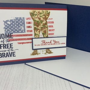 Handmade Military Thank You Card | Hero Collection - Etsy