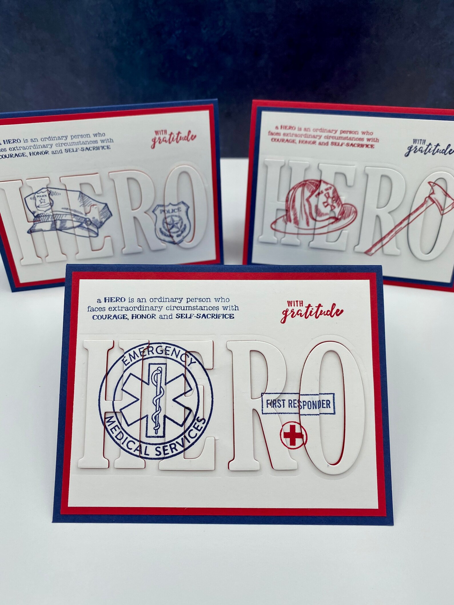 Handmade First Responder Appreciation Card | Hero Collection - Etsy