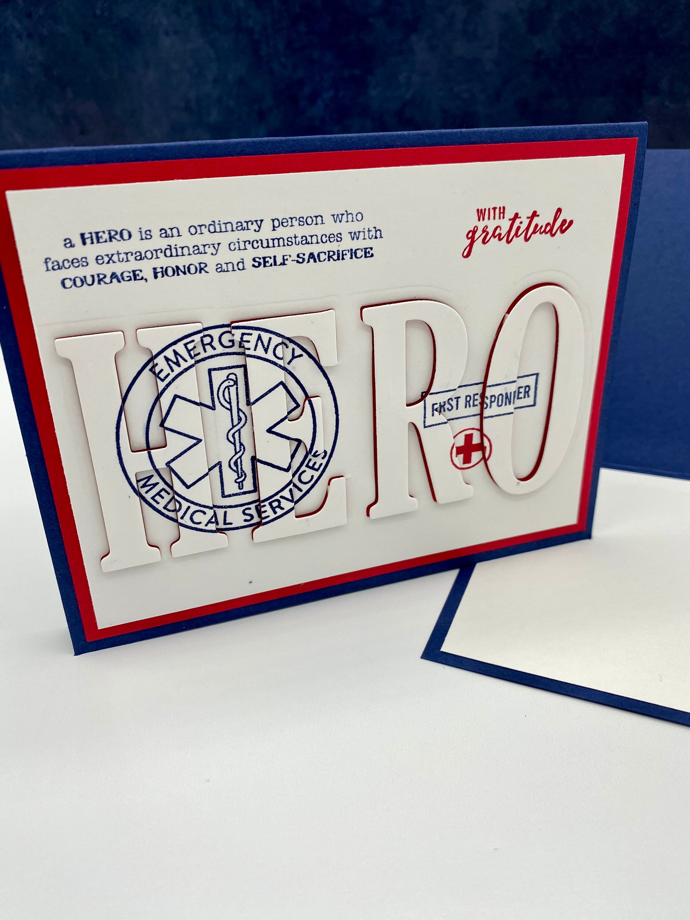 Handmade First Responder Appreciation Card | Hero Collection - Etsy