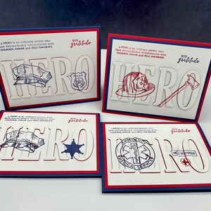 Handmade First Responder Appreciation Card | Hero Collection - Etsy