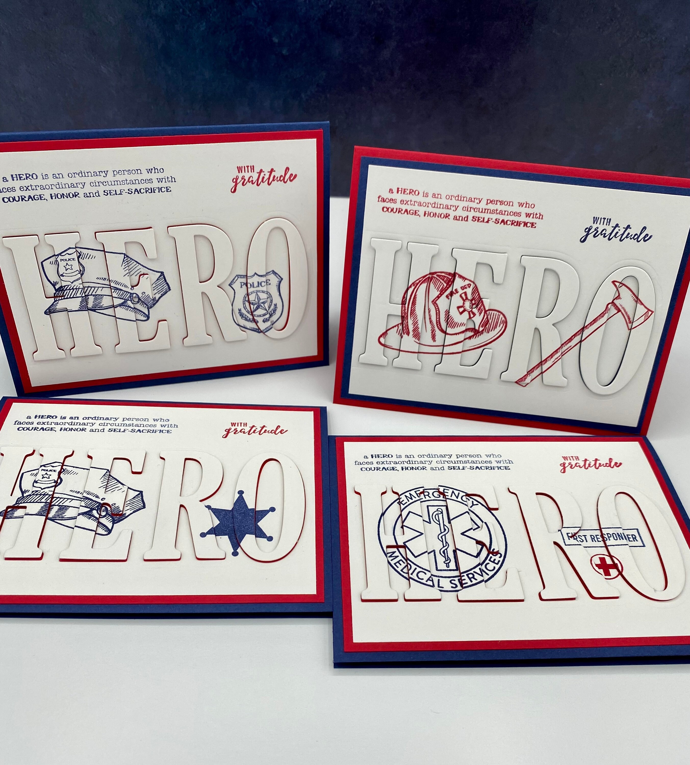Handmade First Responder Appreciation Card | Hero Collection - Etsy
