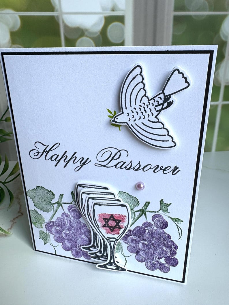 Handmade Happy Passover Card - Etsy