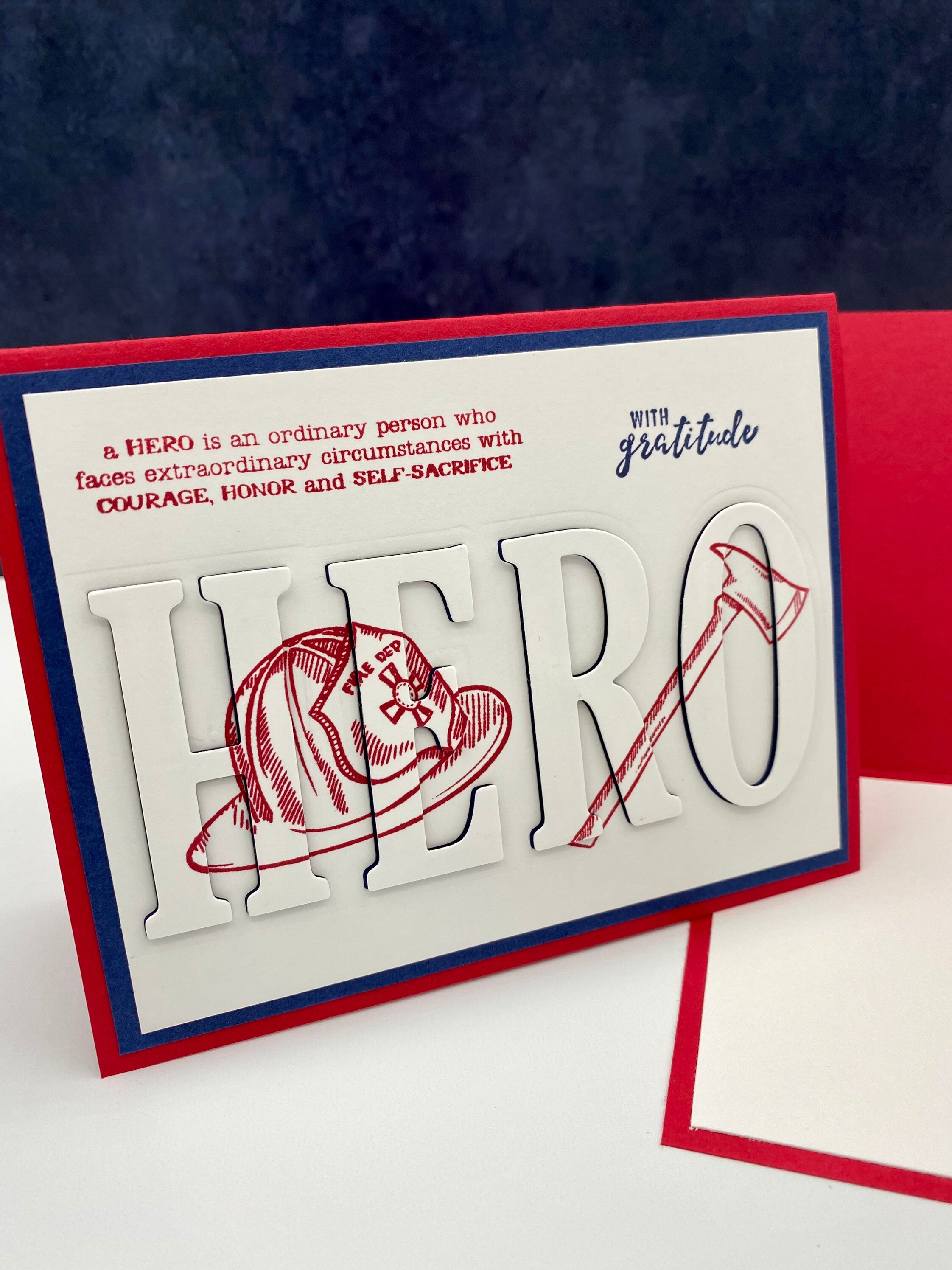 Handmade First Responder Appreciation Card | Hero Collection - Etsy