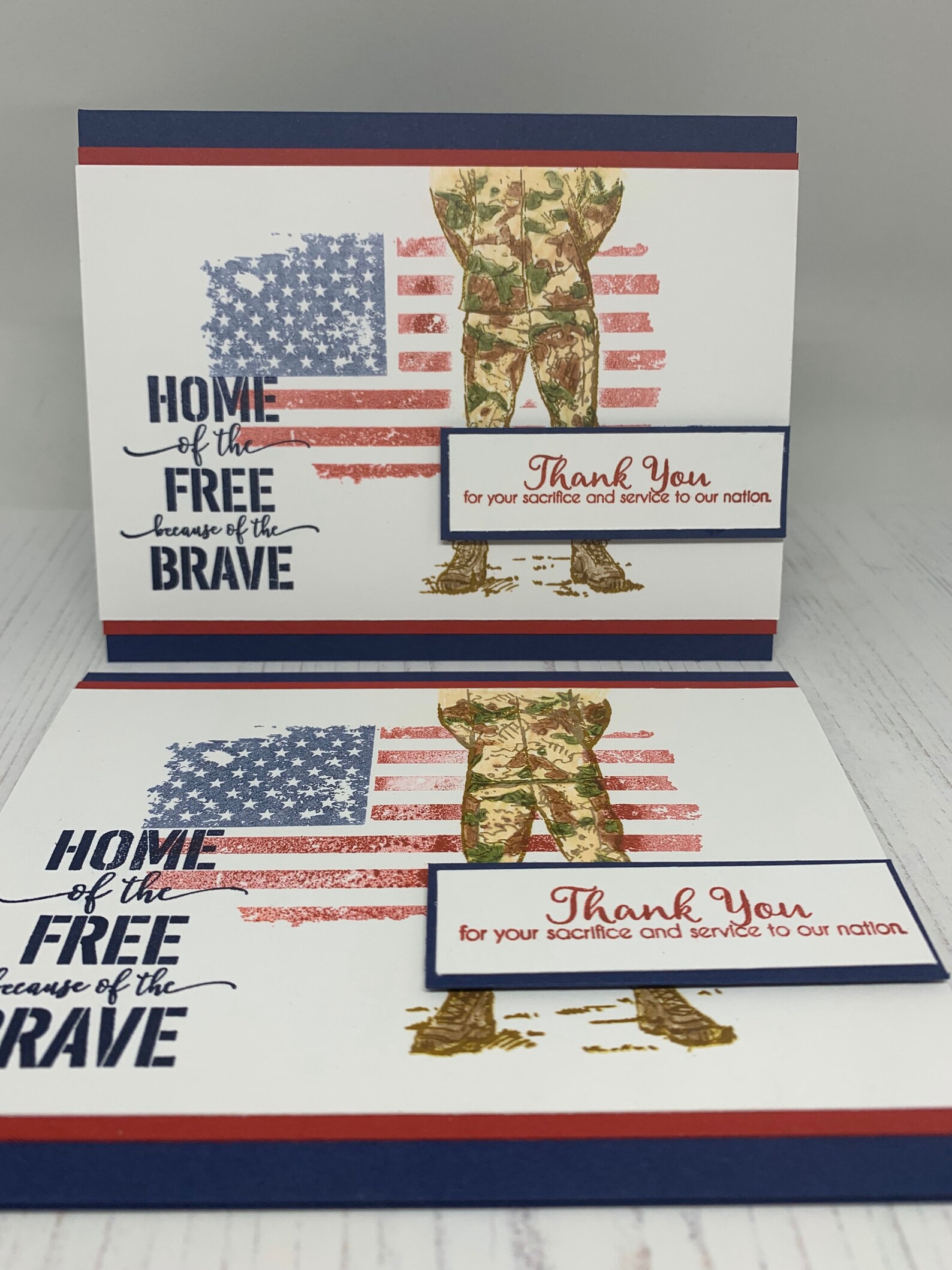 Handmade Military Thank You Card Hero Collection - Etsy