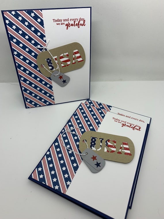 Handmade Military Appreciation Card Hero Collection | Etsy