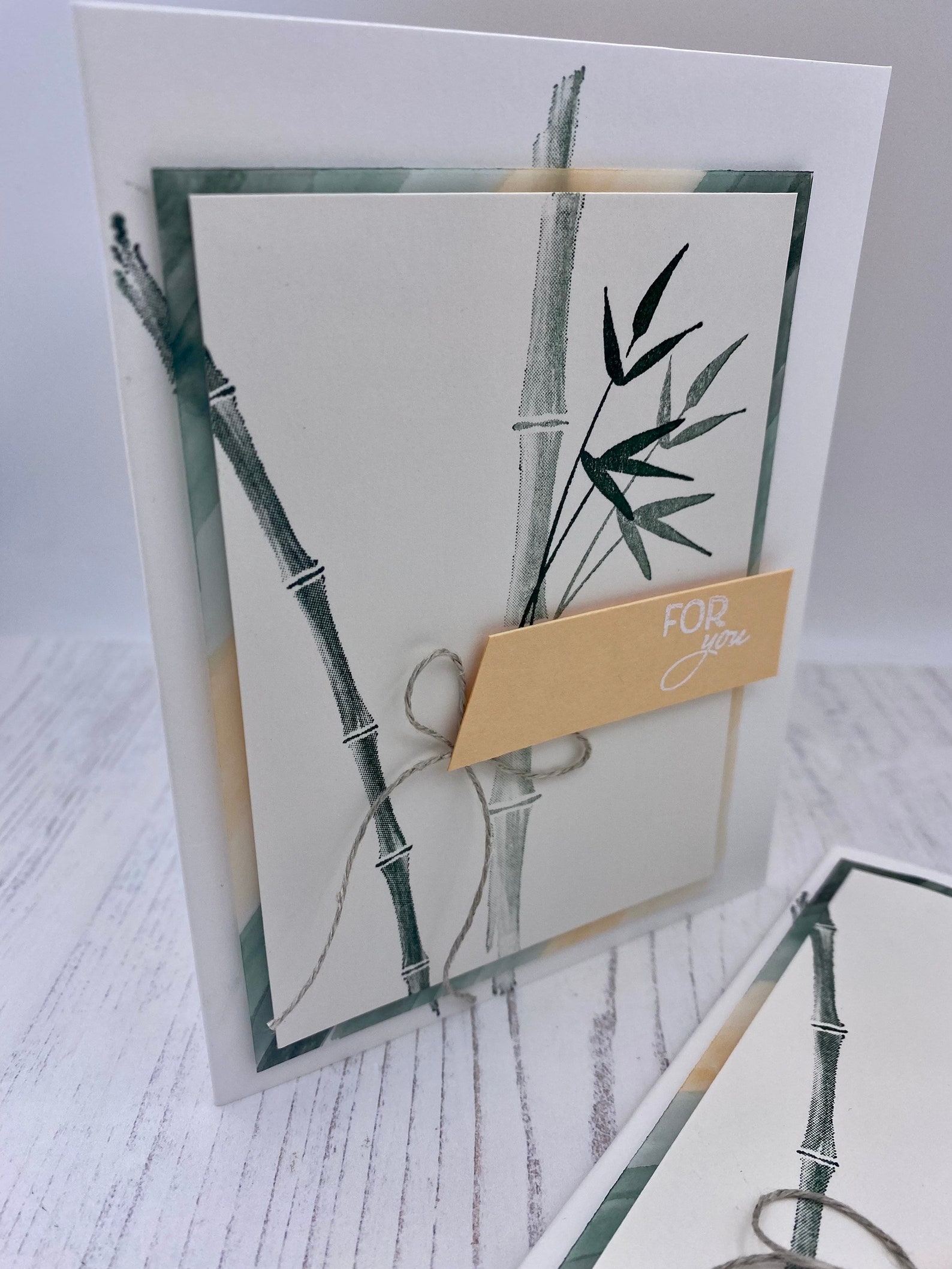 Handmade Beautiful Bamboo Card - Etsy