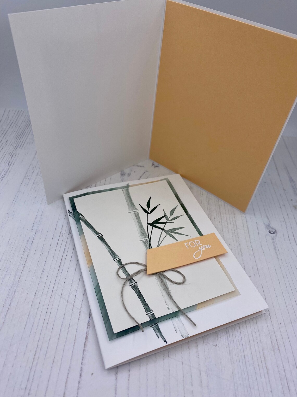 Handmade Beautiful Bamboo Card - Etsy