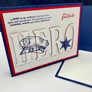 Handmade First Responder Appreciation Card | Hero Collection - Etsy
