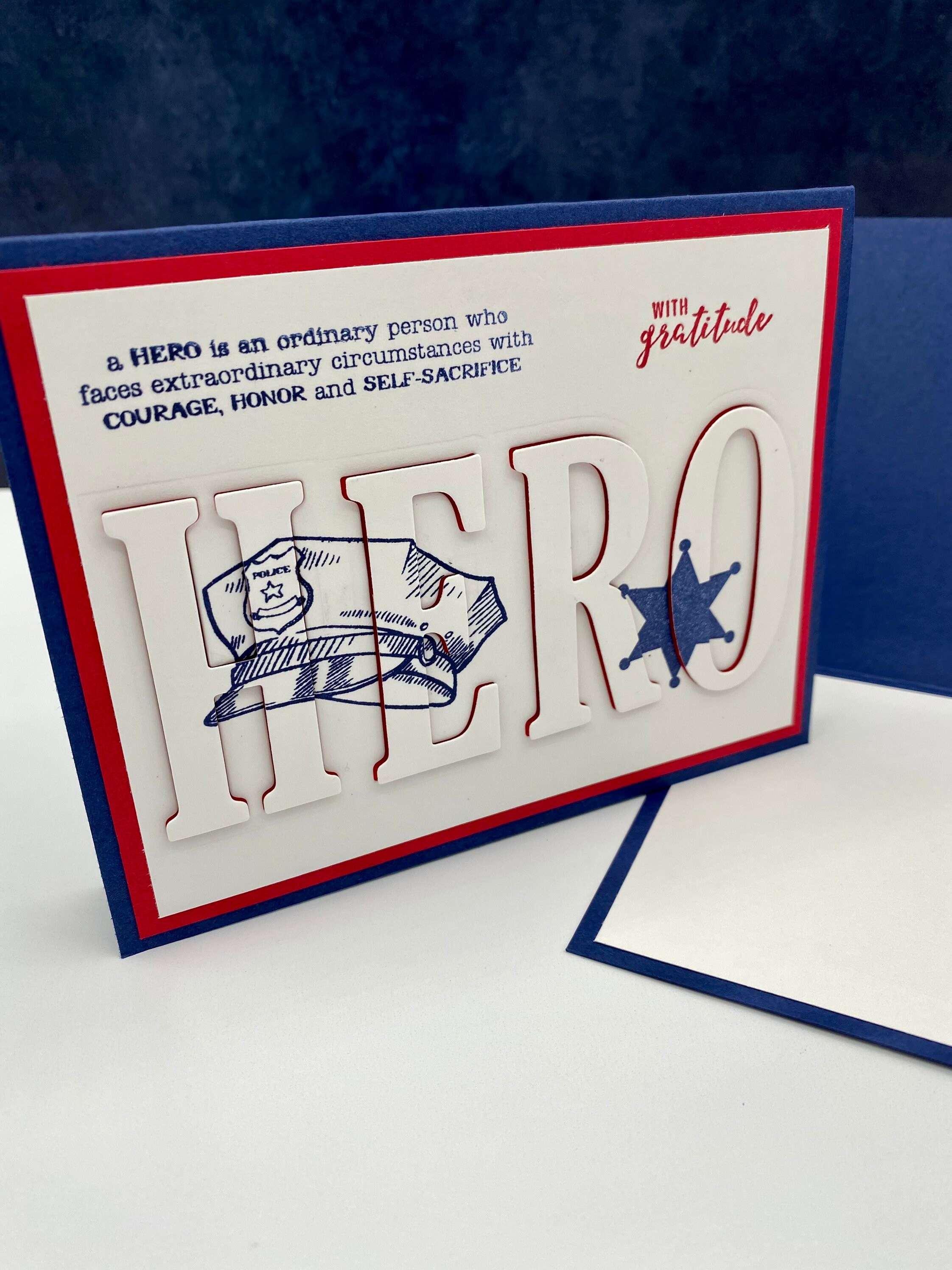 Handmade First Responder Appreciation Card | Hero Collection - Etsy