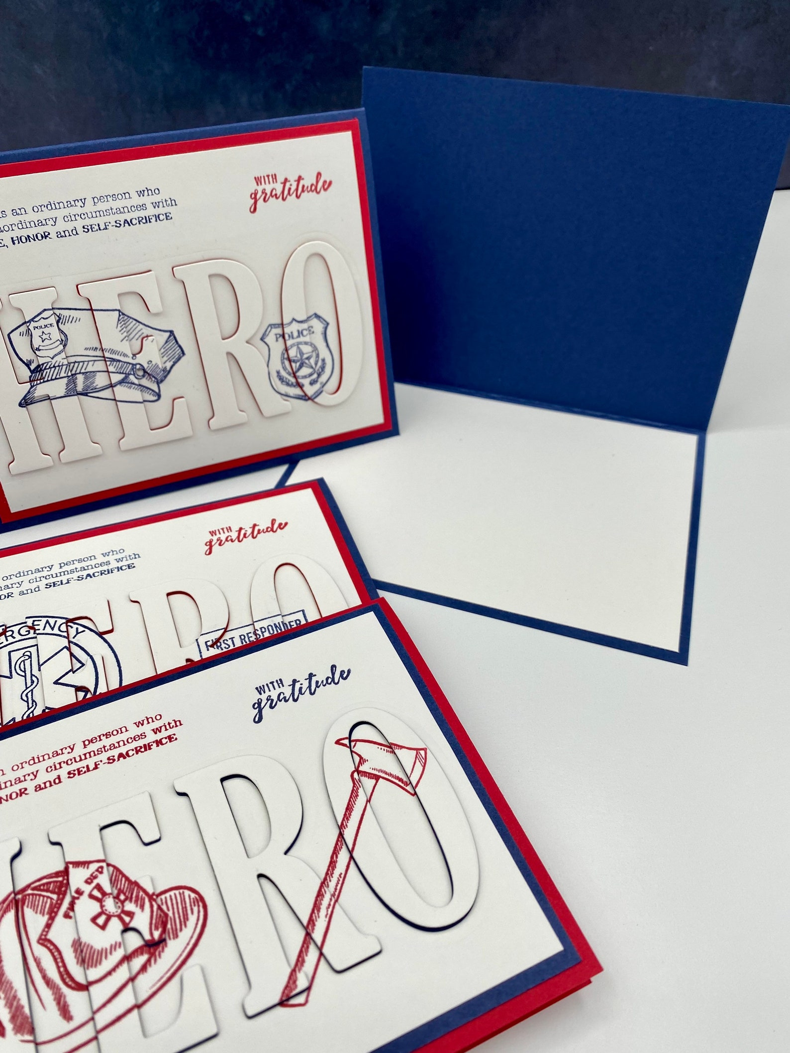 Handmade First Responder Appreciation Card | Hero Collection - Etsy