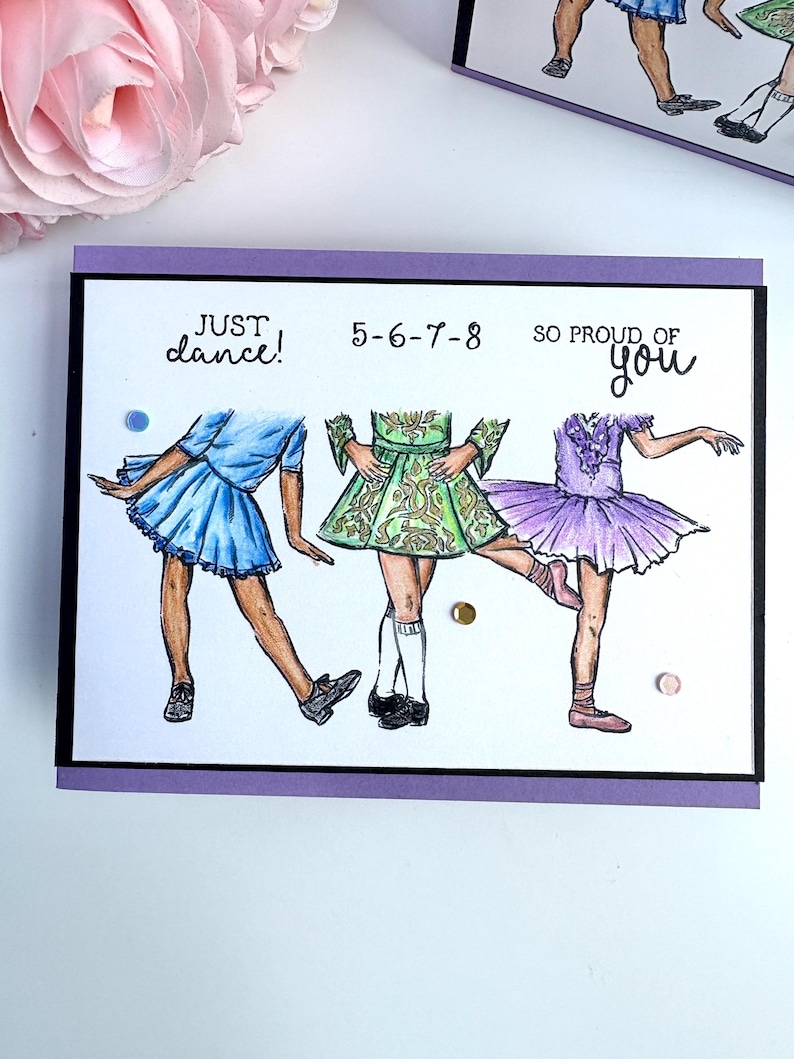 Handmade Sparkle and Shine Dance Recital Card - Etsy