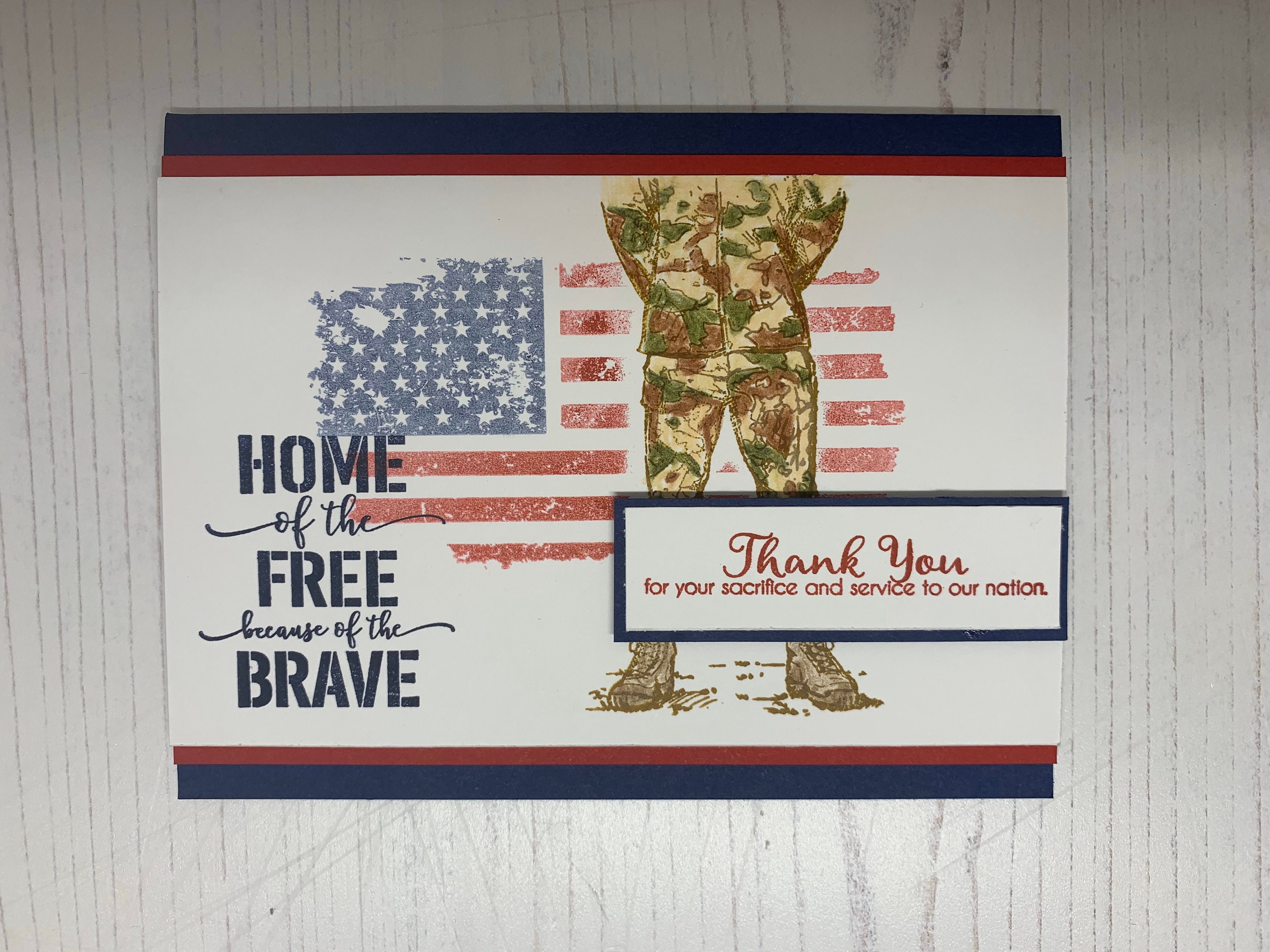 Military Hero Thank You Cards