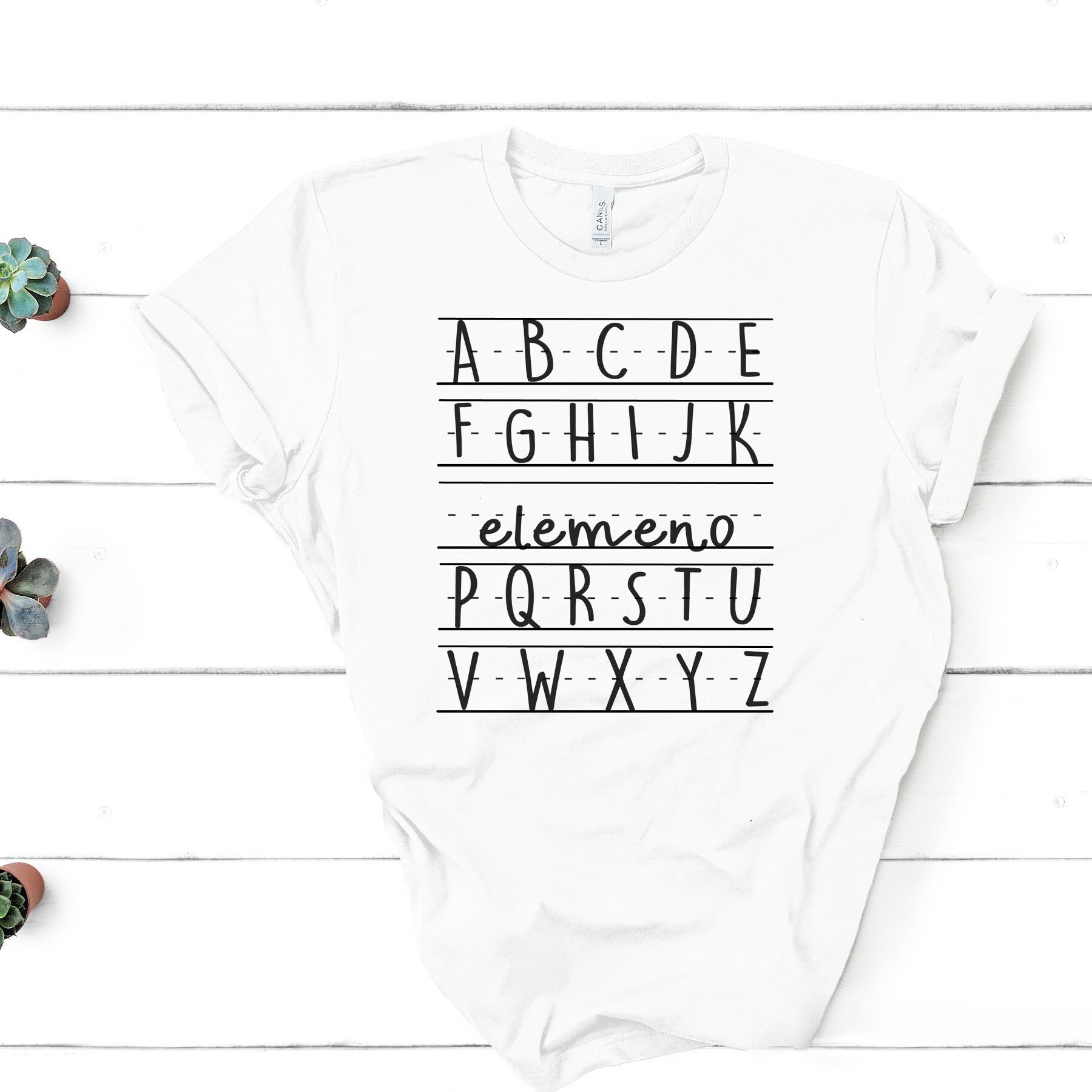 ABC elemeno Shirt Teacher Shirt Preschool Teacher Shirt | Etsy