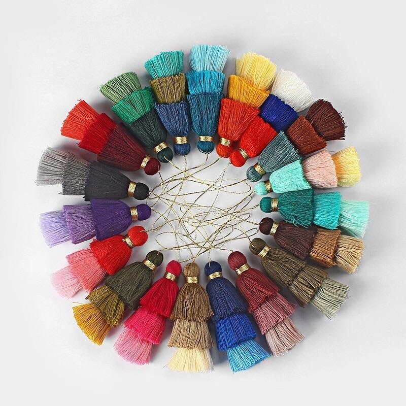 3 Layer 8 CM Tassel Stack Keychain Gift for Her Gift for Women | Etsy