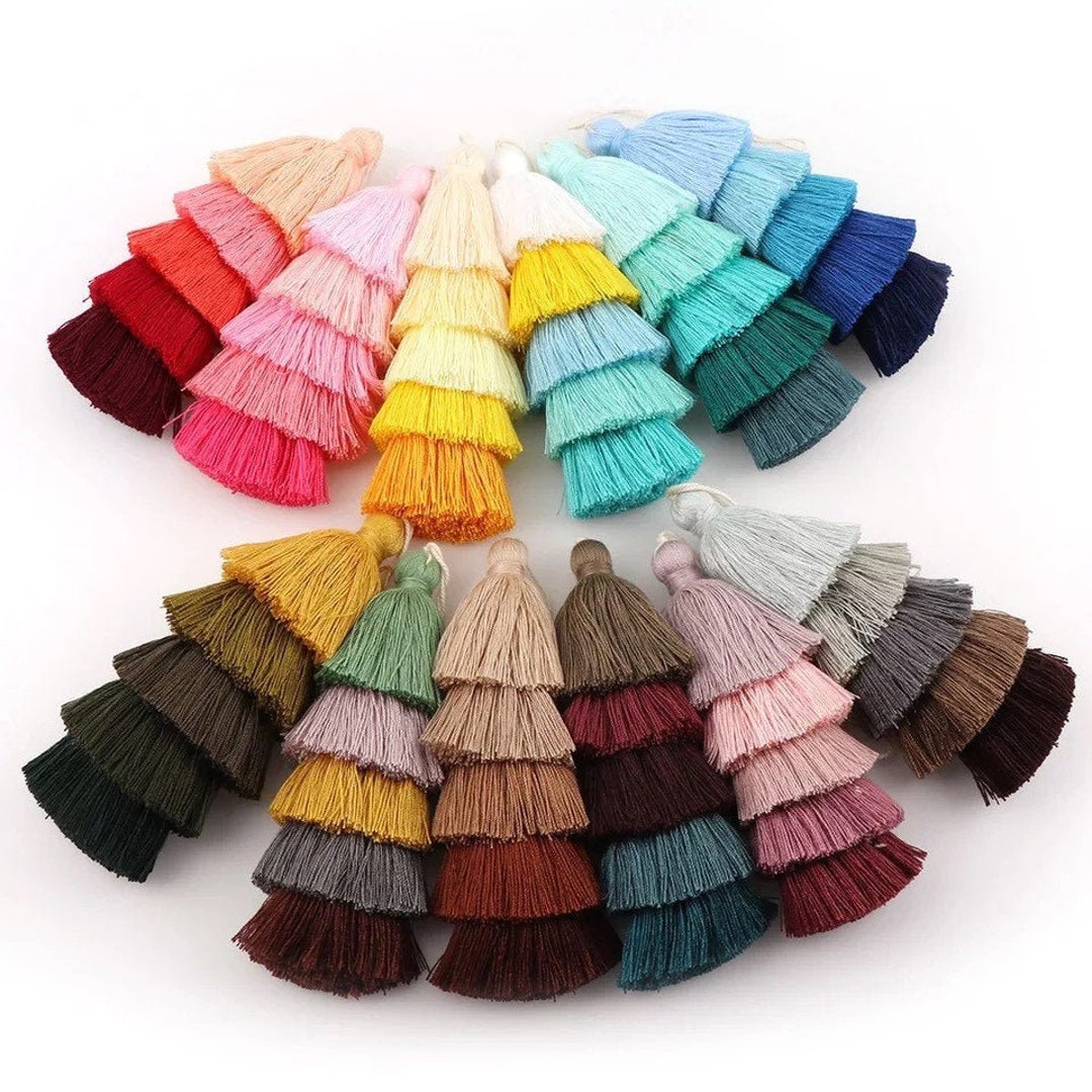 Tassel Stack Keychain Layered Tassel Gift for Her Gift for Women ...