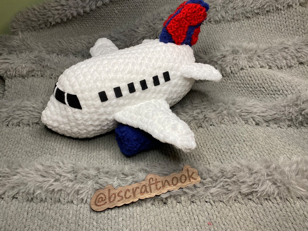 Crochet Airlines Jet Plushie - Crochet Airplane | Pre-order Set 1 - Etsy