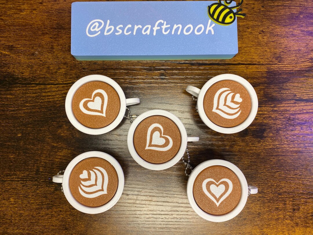 Coffee Cup Clicker Keychains | Fidget Toy | Fidget Keychain | Sensory ...