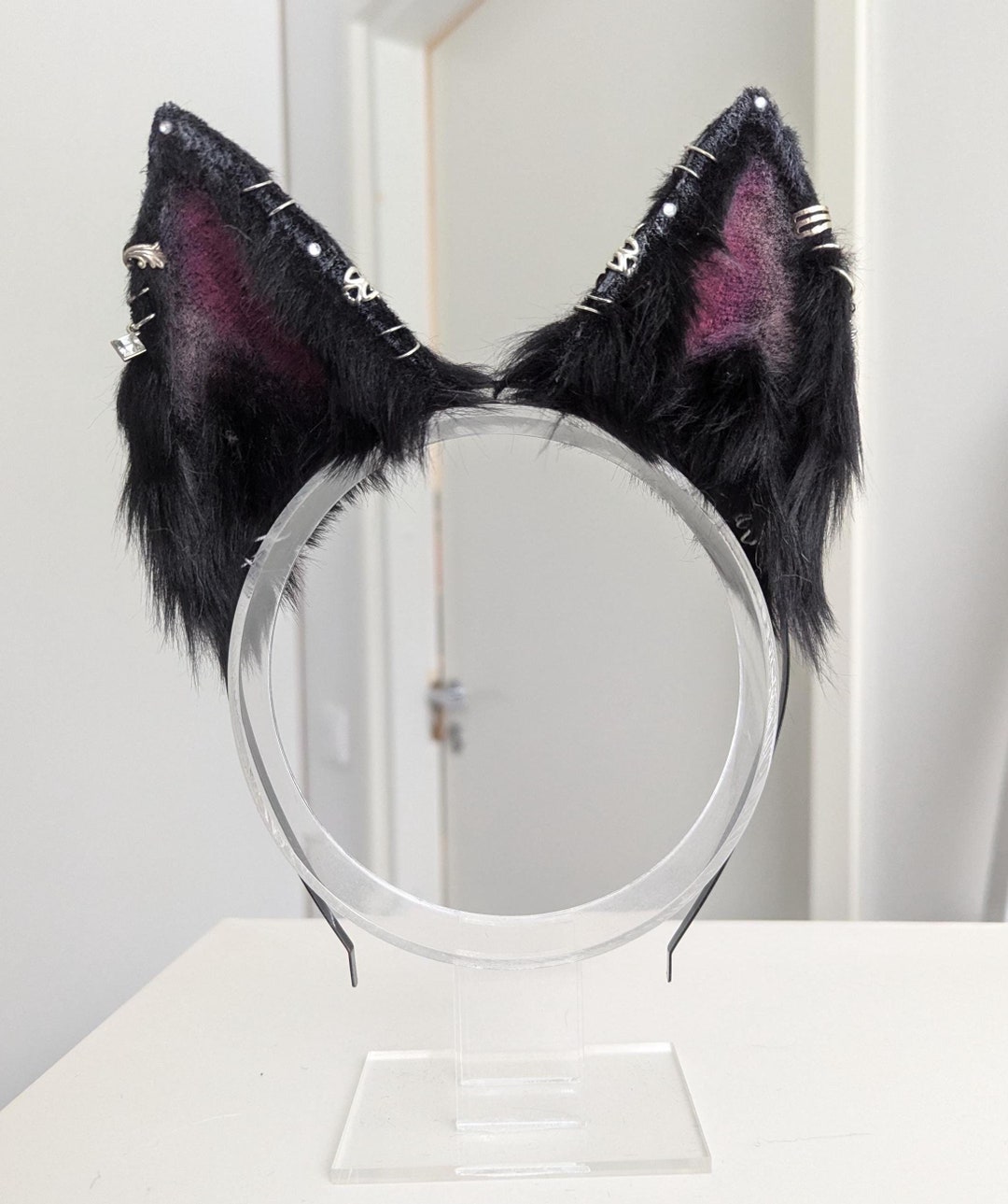 Silvery Shadow Black Cat Ears Ver.2 - Etsy