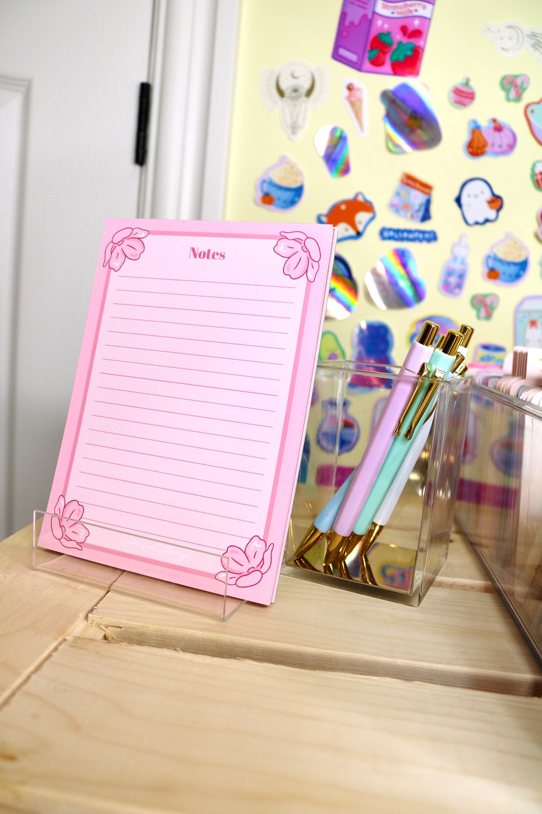 5x7 Notepad Sakura Flowers Lined Memo Pad, Deluxe Premium Paper ...