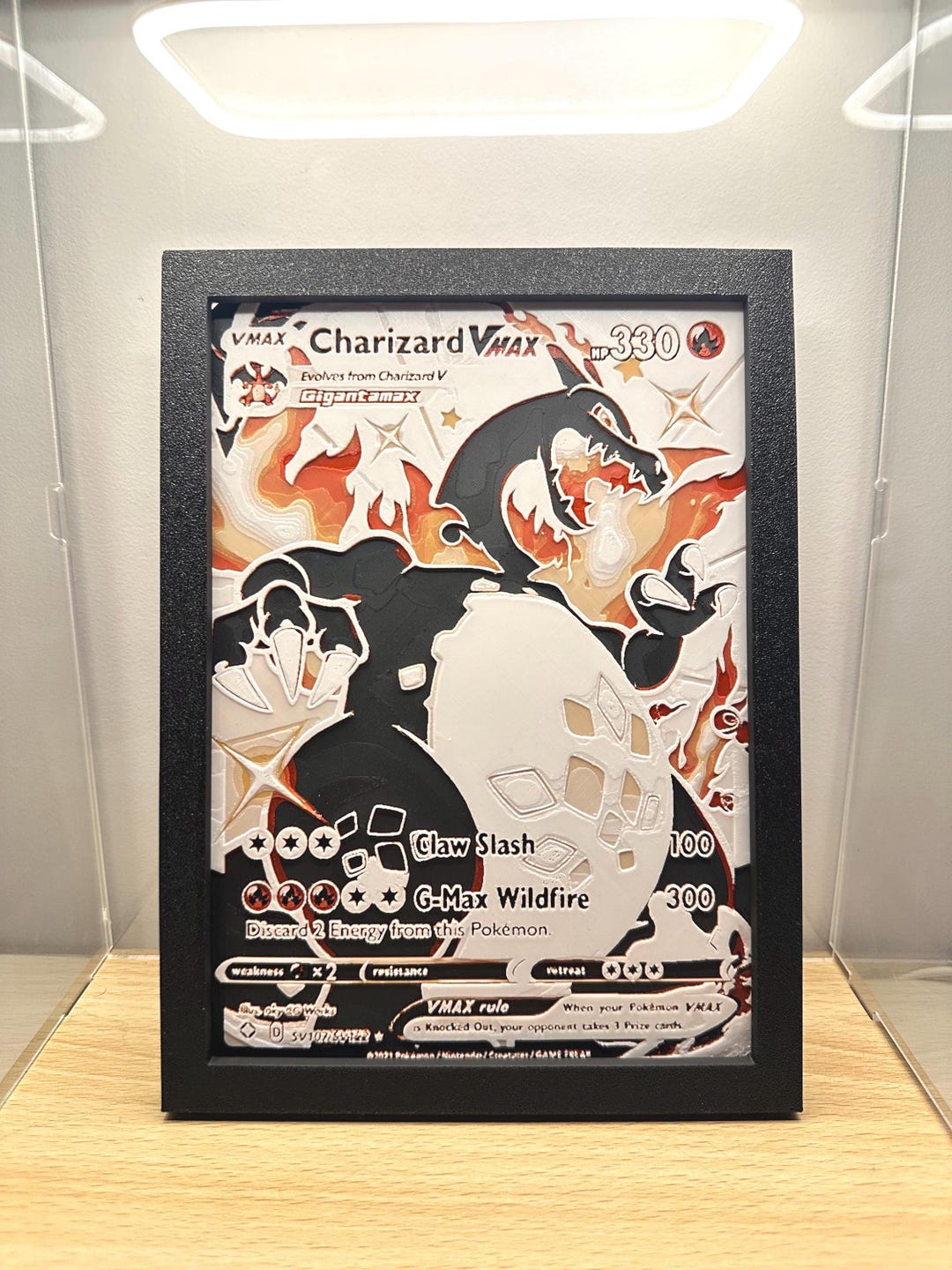 DRACOFEU VMAX Black 3D Printed Pokemon Card - Etsy