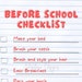 Kids Before and After School Checklist Bundle - Etsy