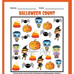Halloween Activity Pages, Halloween Printables, Preschool Halloween ...