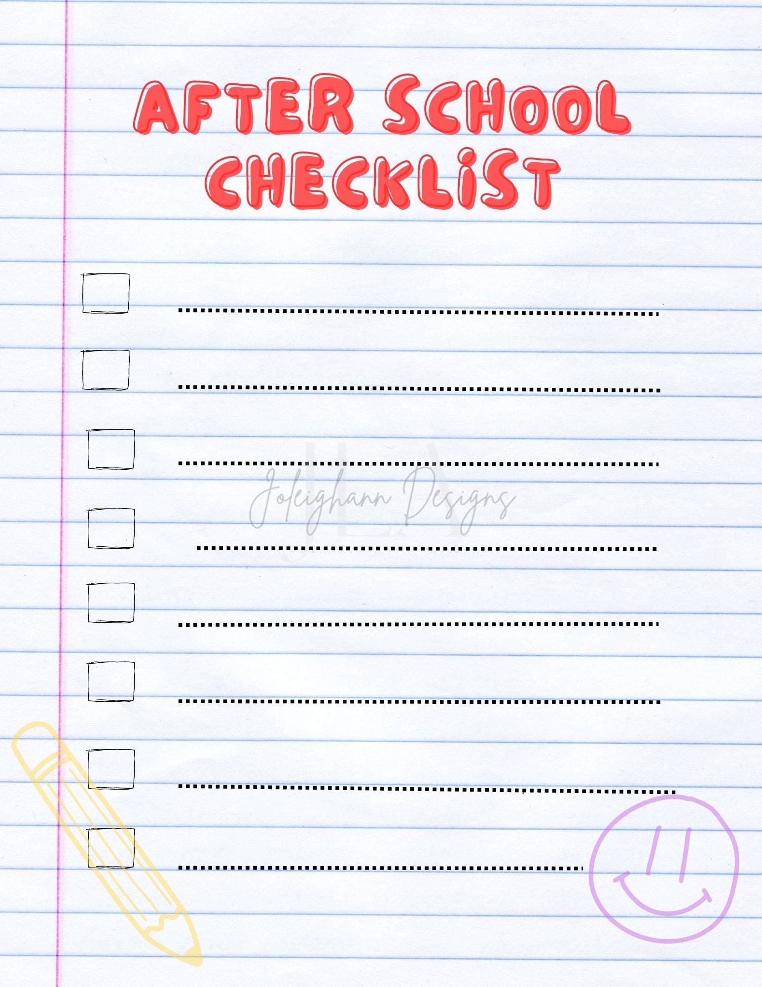 Kids Before and After School Checklist Bundle - Etsy