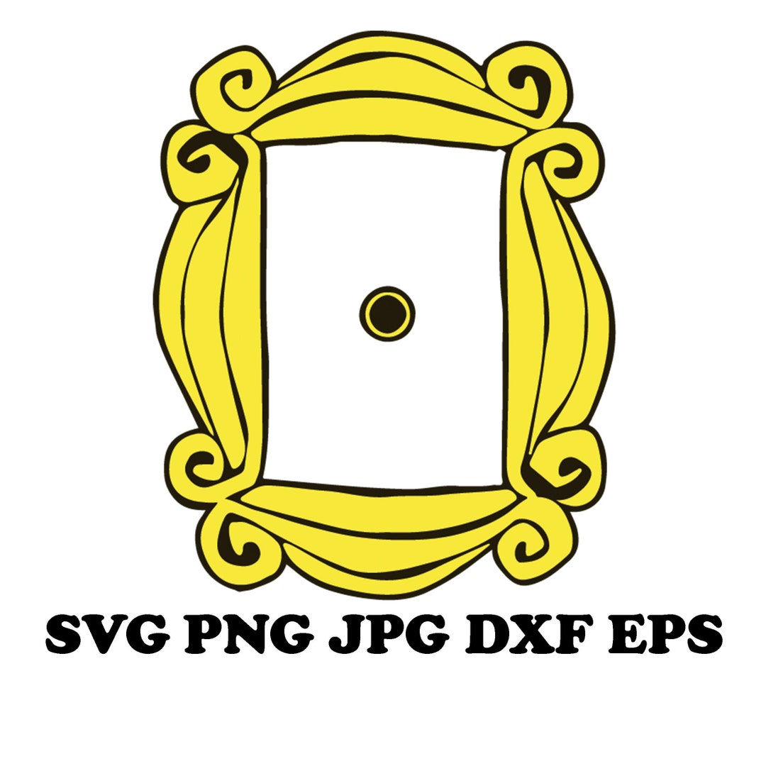 Yellow Frame Friends Door Meme Digital Art Printable Frame Friends TV ...