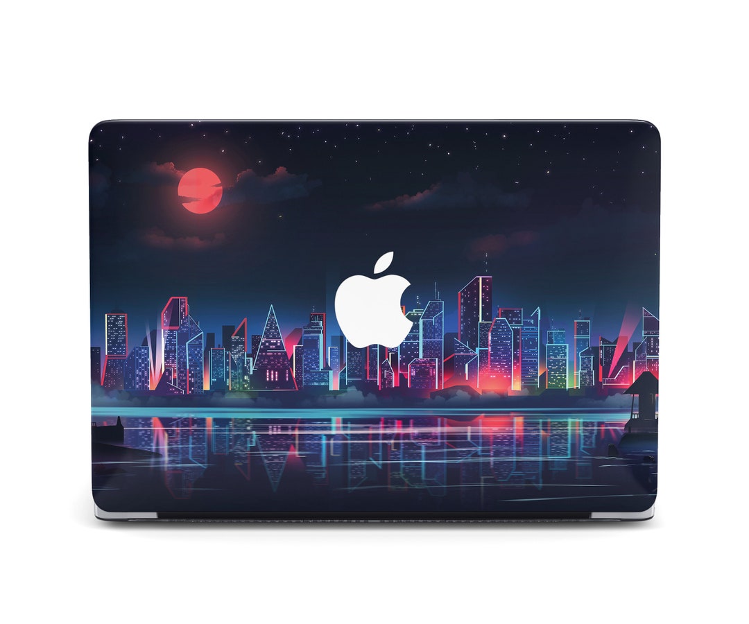 Neon Night City Futuristic MacBook Pro M4 2025 Case Modern Mac Air M4 ...