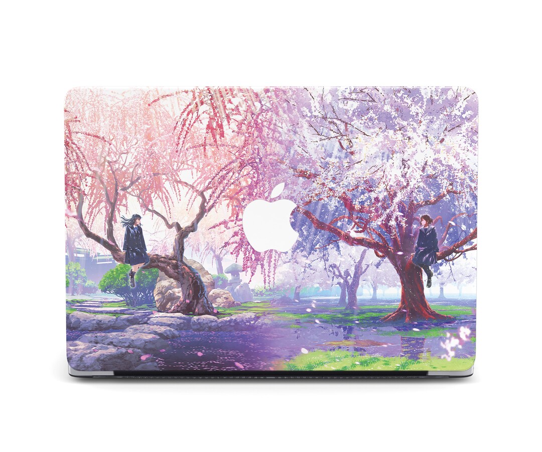 Girls Artist Anime Sakura Trees Art Colorful Creative MacBook Case ...