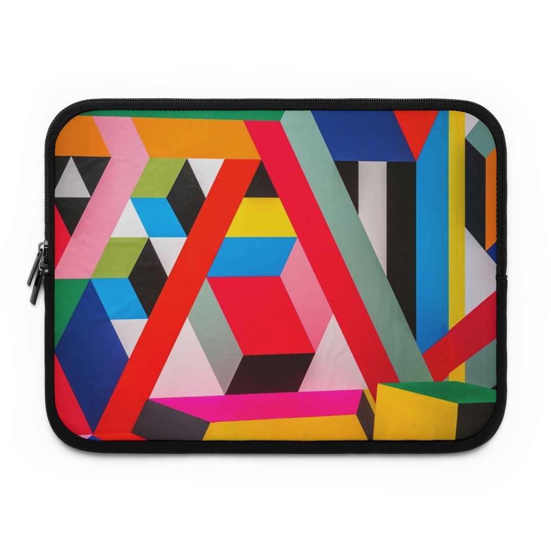 Colorful Lines Laptop Bag Modern Print Laptop Cover Pop Art Design ...