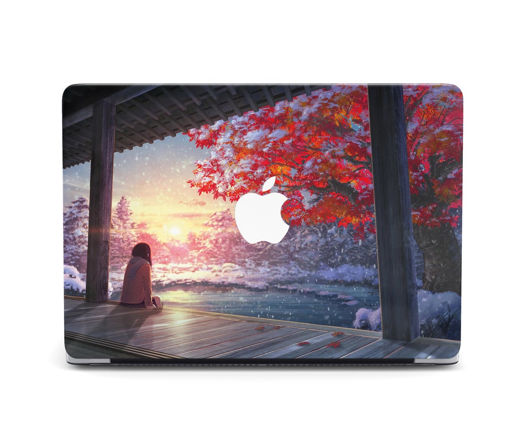 Japanese Red Sakura MacBook Pro M4 15 16 Retina Screen Case Sakura Tree ...