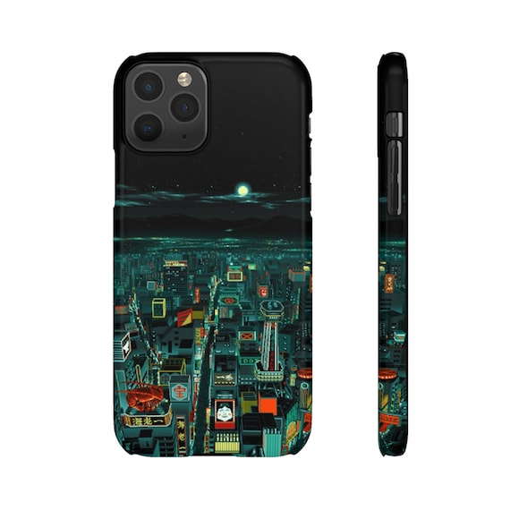 Cyberpunk Pixel City Nintendo Style 8-bit Art Design Snap | Etsy