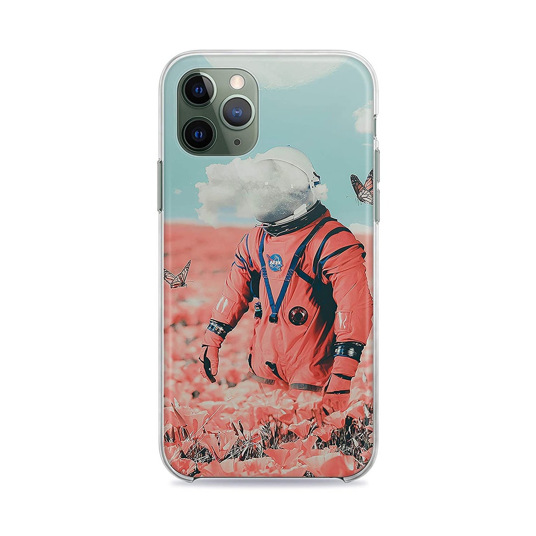 Nasa iPhone 14 Pro Case Silicone Back Cover Astronaut Samsung S 10 Case ...