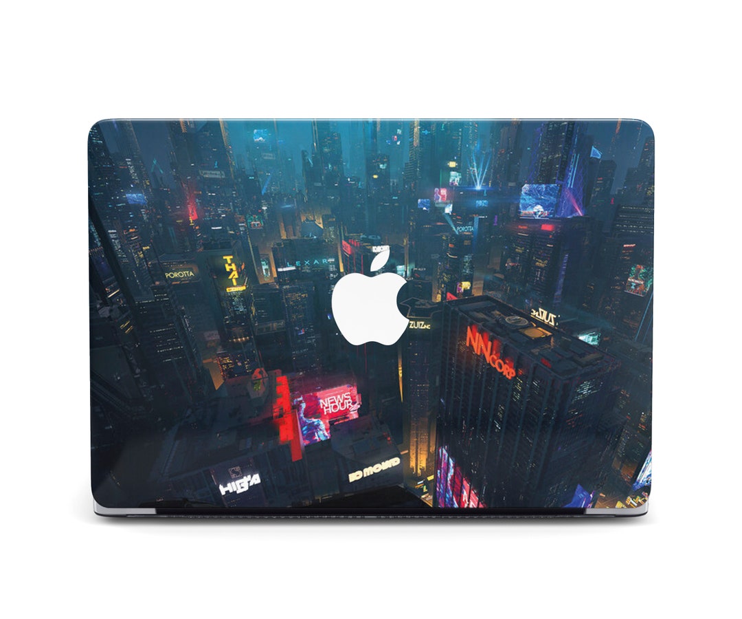 Skyscrapers Art MacBook Air M4 M2 Case Cyber Punk City Neon Night Mac ...