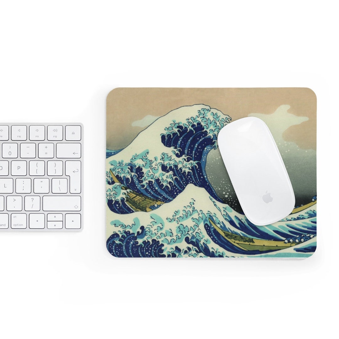The Great Wave of Kanagawa Mouse Pad Office Decor Ocean Mouse Pad Desk ...