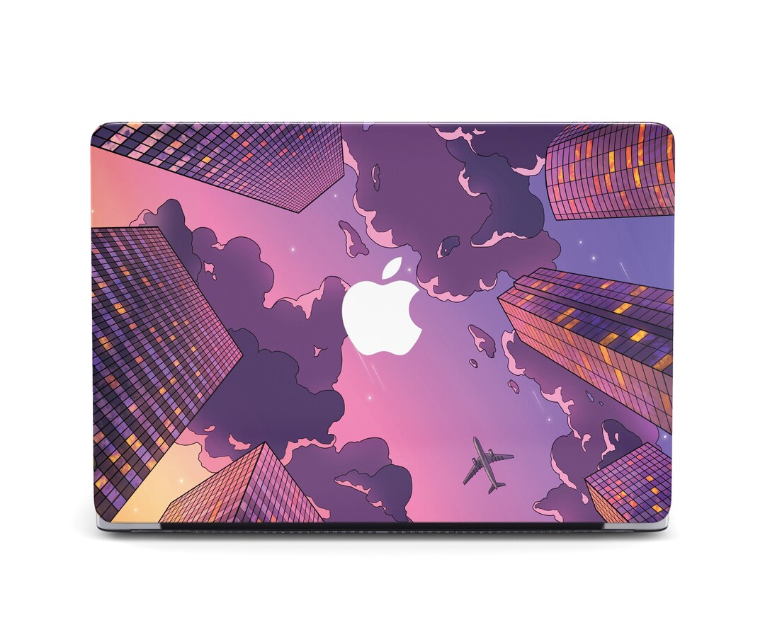 City at Dusk MacBook Pro Retina 13 Case Purple Sky Mac Air 13 Plastic ...